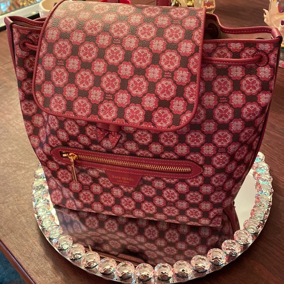 kate spade | Bags | Kate Spade Flower Monogram Mia Flap Backpack | Poshmark